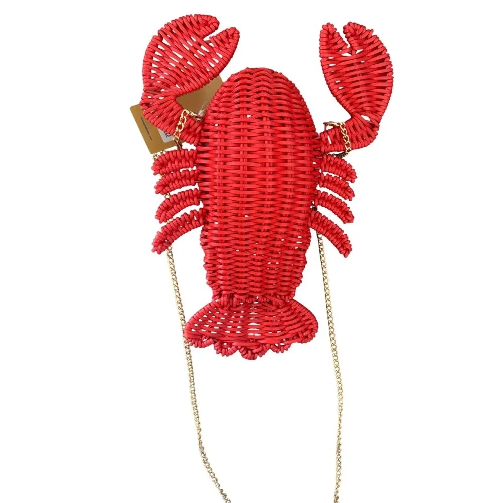 Tommy Bahama | Bags | Tommy Bahama Viral Red Lobster Wicker Crossbody ...